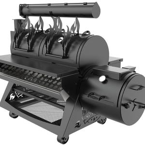 DIY BBQ Smoker Plan, Smoker Blueprint, Outdoor Cooking Project ...
