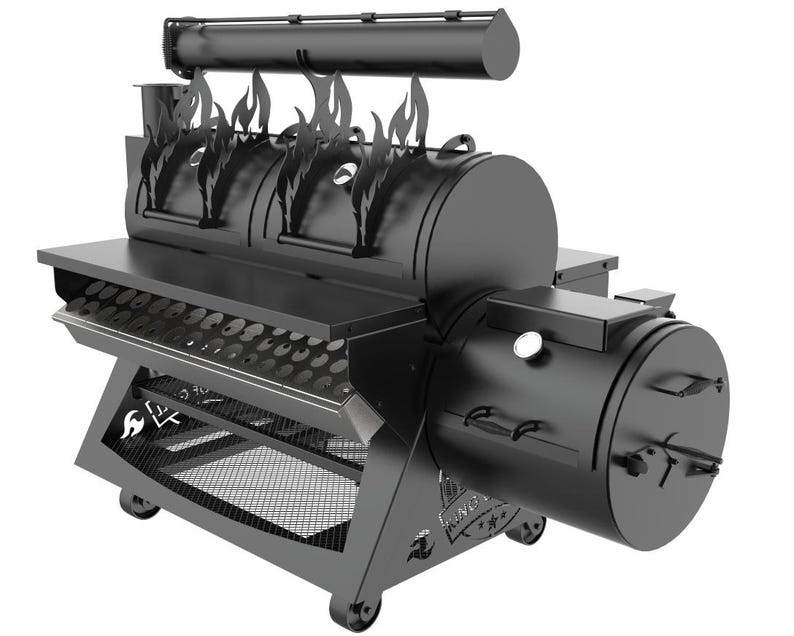 DIY BBQ Smoker Plan, Smoker Blueprint, Outdoor Cooking Project ...