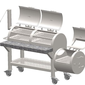 DIY Offset BBQ Smoker Plans: Steel Plate Fabrication (digital Download ...