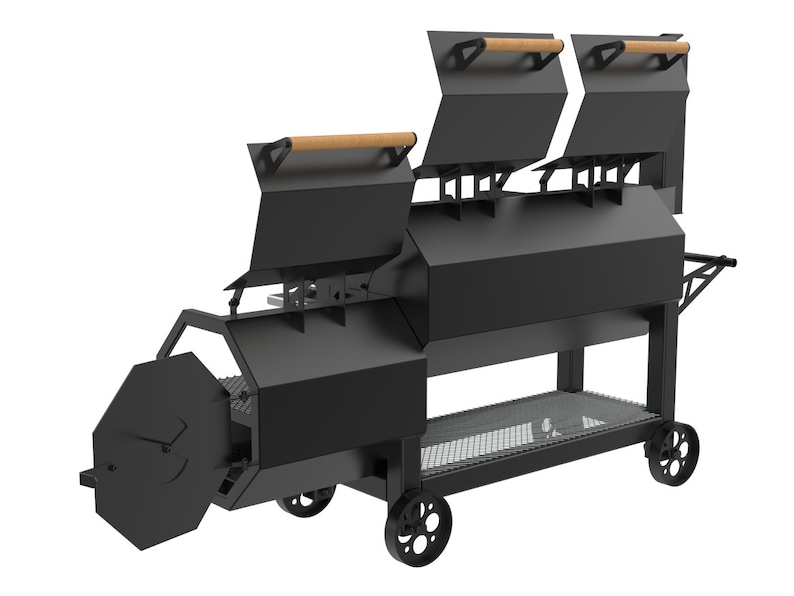 DIY BBQ Smoker Plan, Smoker Blueprint, Outdoor Cooking Project ...