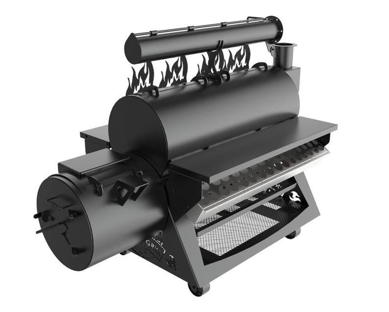 DIY BBQ Smoker Plan, Smoker Blueprint, Outdoor Cooking Project ...