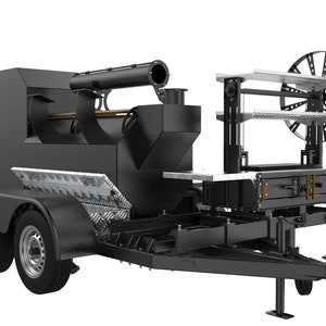 Custom DIY BBQ Smoker Trailer With Santa Maria Grill Plan - Mobile BBQ ...