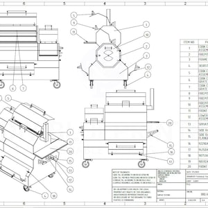 DIY BBQ Smoker Plan: Build Your Own Grill Blueprint (digital Download ...