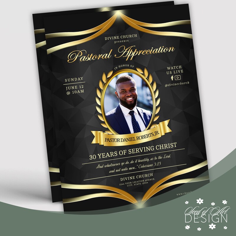 Pastor Appreciation Program - Etsy