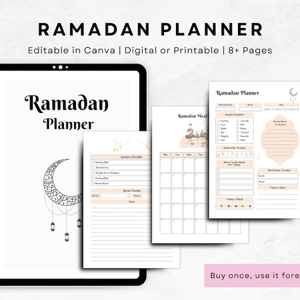 Ramadan Planner - Etsy