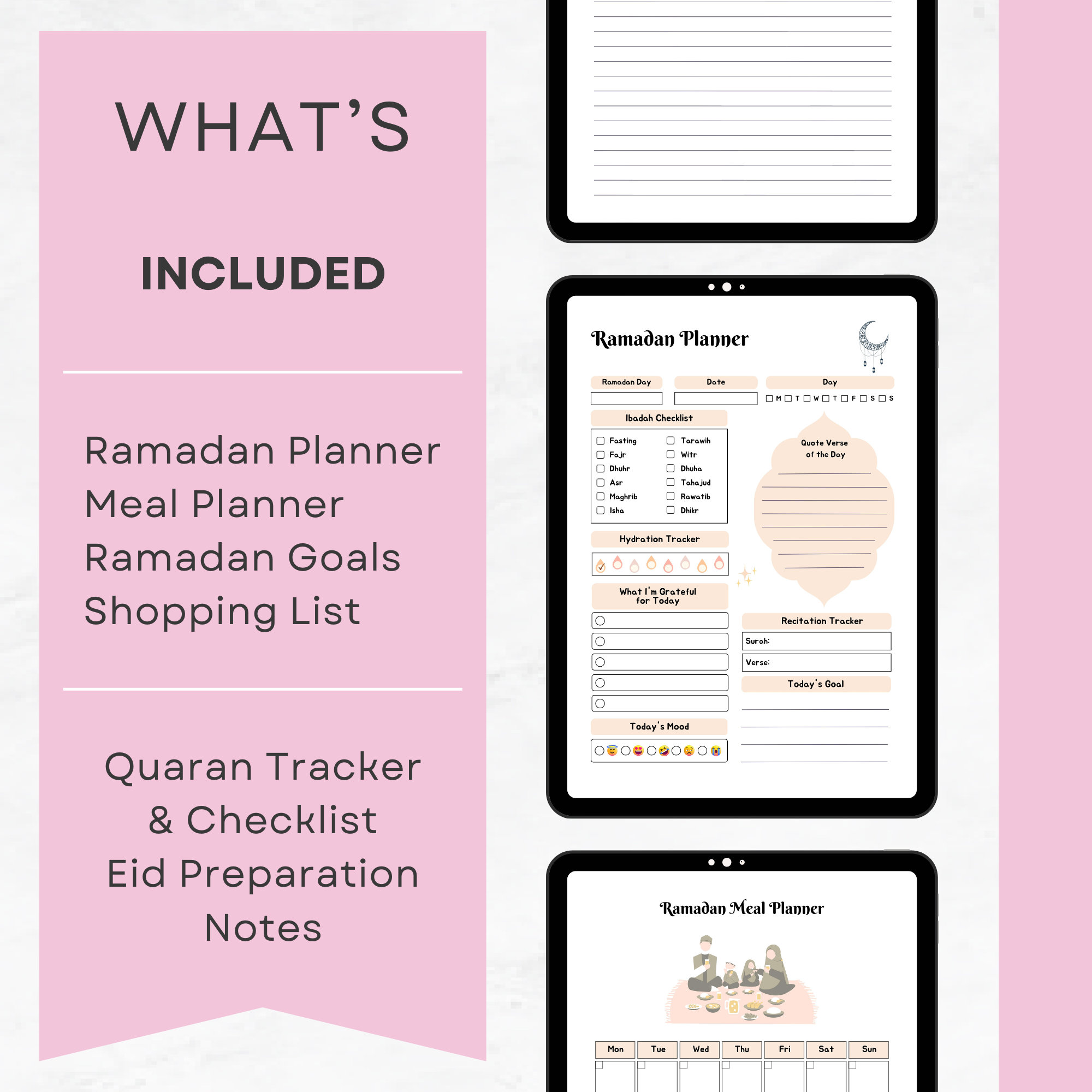 Ramadan Planner Muslim Journal Ramadan Digital Organizer Muslim Gift ...