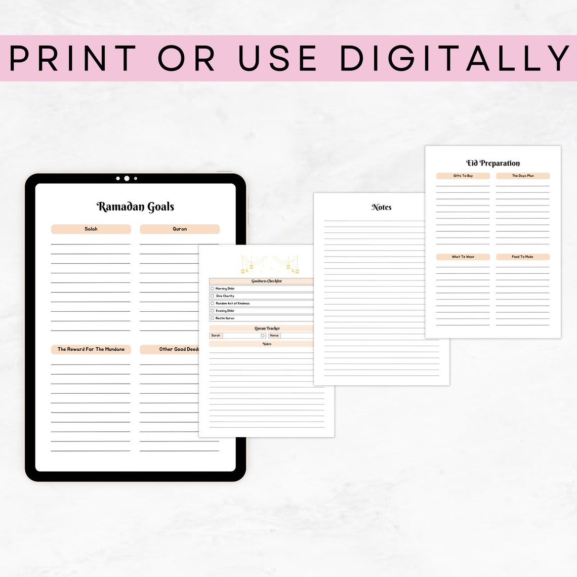Ramadan Planner Muslim Journal Ramadan Digital Organizer Muslim Gift ...