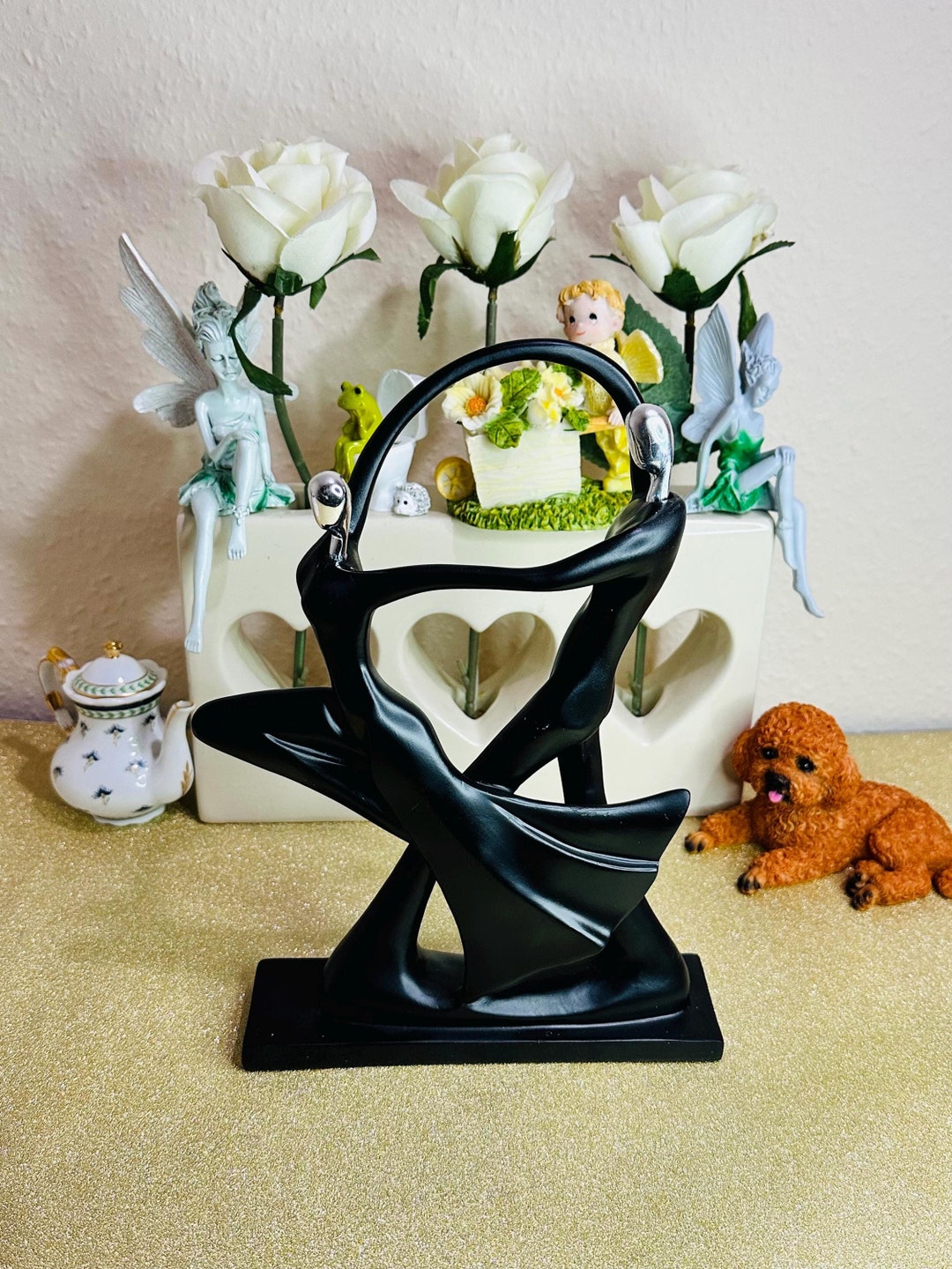 Dance Figurines Couple Sculpture Couple Dancing Abstract Statue W ...