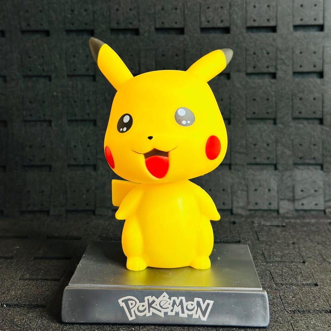Pickachu Pokemon Action Figure for Car Dashboard Head Shake. - Etsy