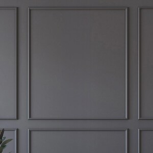 Easy Installation Wall Molding Kit - Pre-cut and Primed Picture Frame ...