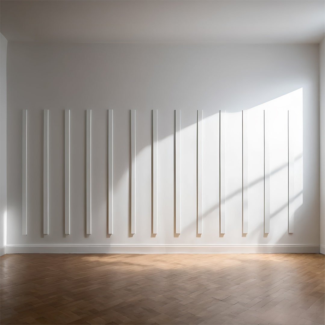 Wall Molding Kit - Pre-cut Modern Paneling, Customizable Wall Covering ...