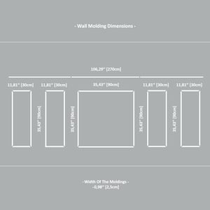 Half Wall Moulding and Chair-rail Kit, Customizable Paneling Solution ...