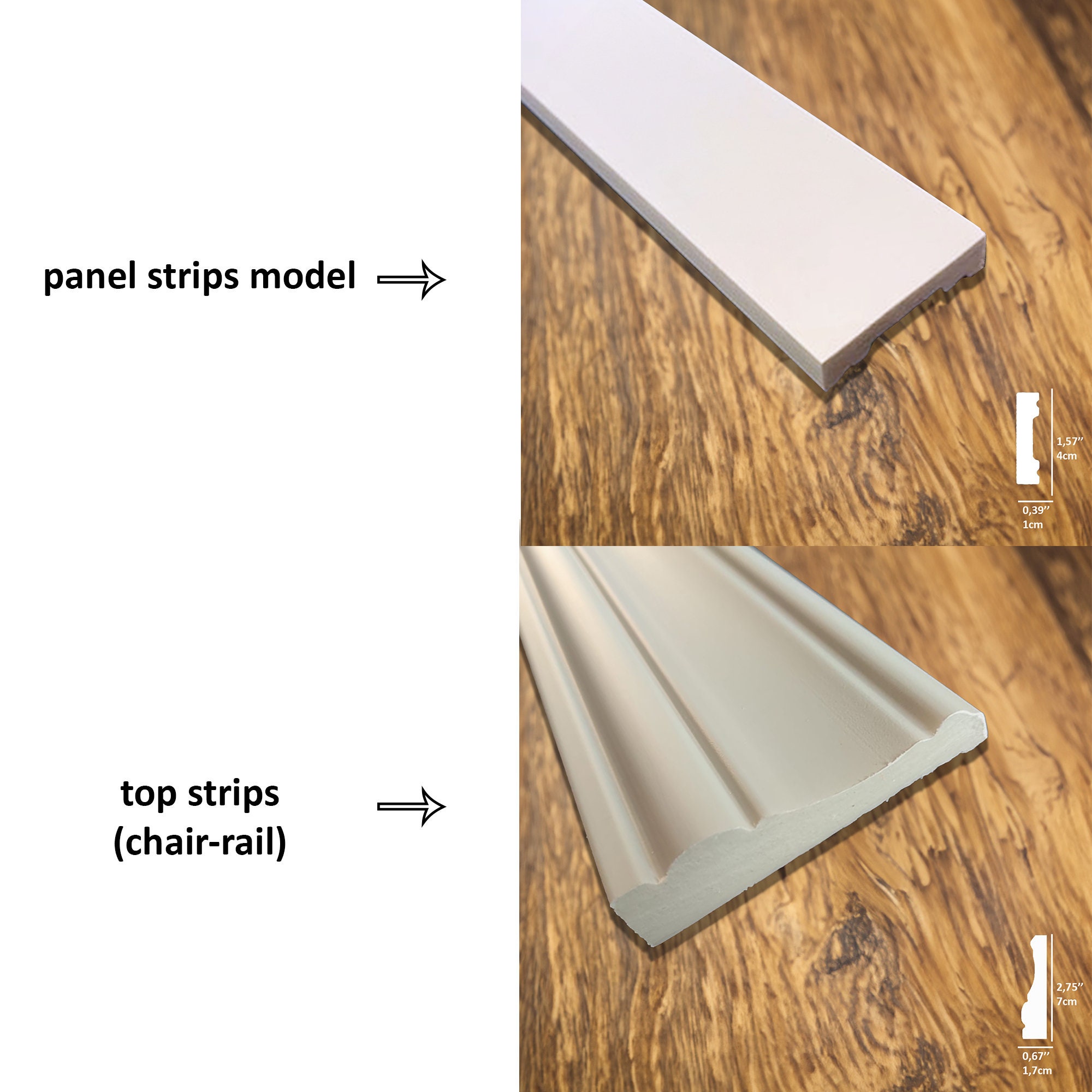 Pre-cut Wall Trim Kit, Board & Batten DIY , Wall Paneling - Vertical ...