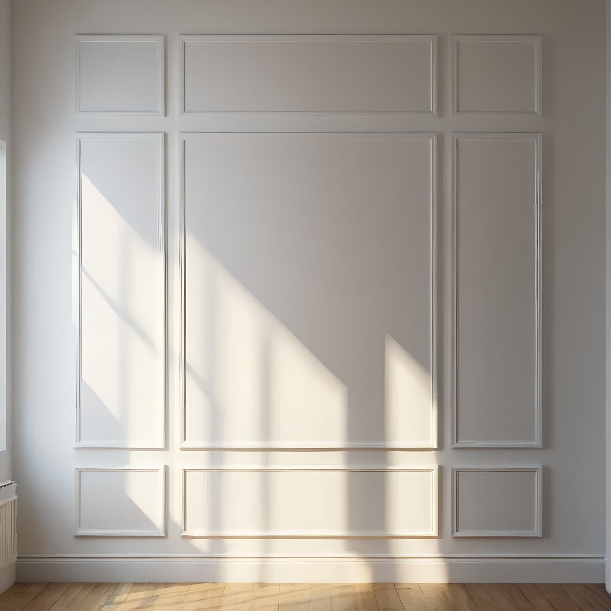 Ready to Install Wall Molding Package, 9 Boxes Paintable Paneling Kit ...