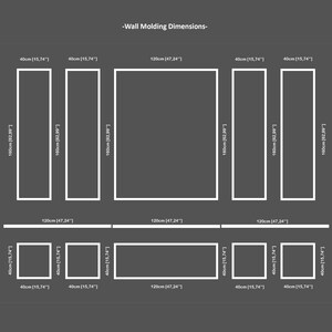 10-frame Wall Molding & Chair-rail Kit / Ready-to-install Wall Molding ...