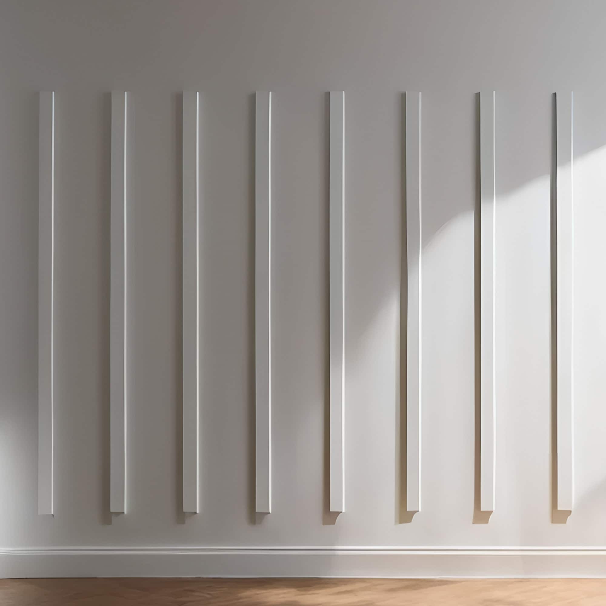 Wall Molding Kit - Pre-cut Modern Paneling, Customizable Wall Covering ...