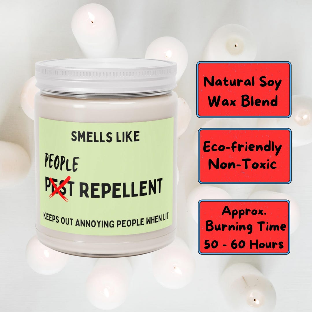Funny People Repellent Candle - Etsy