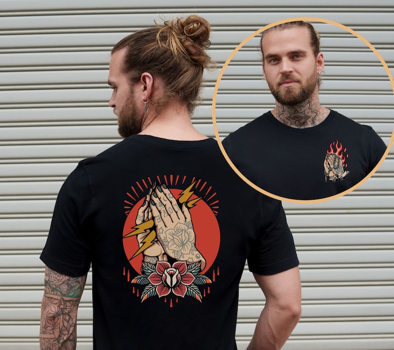 Tattoo Shirt the Prayer, Traditional Tattoo Art T-shirt, Old School ...