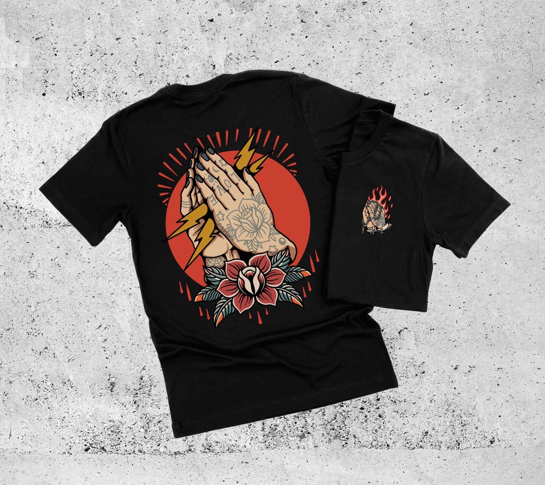 Tattoo Shirt the Prayer, Traditional Tattoo Art T-shirt, Old School ...
