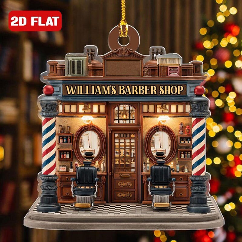 Barber Ornament - Etsy