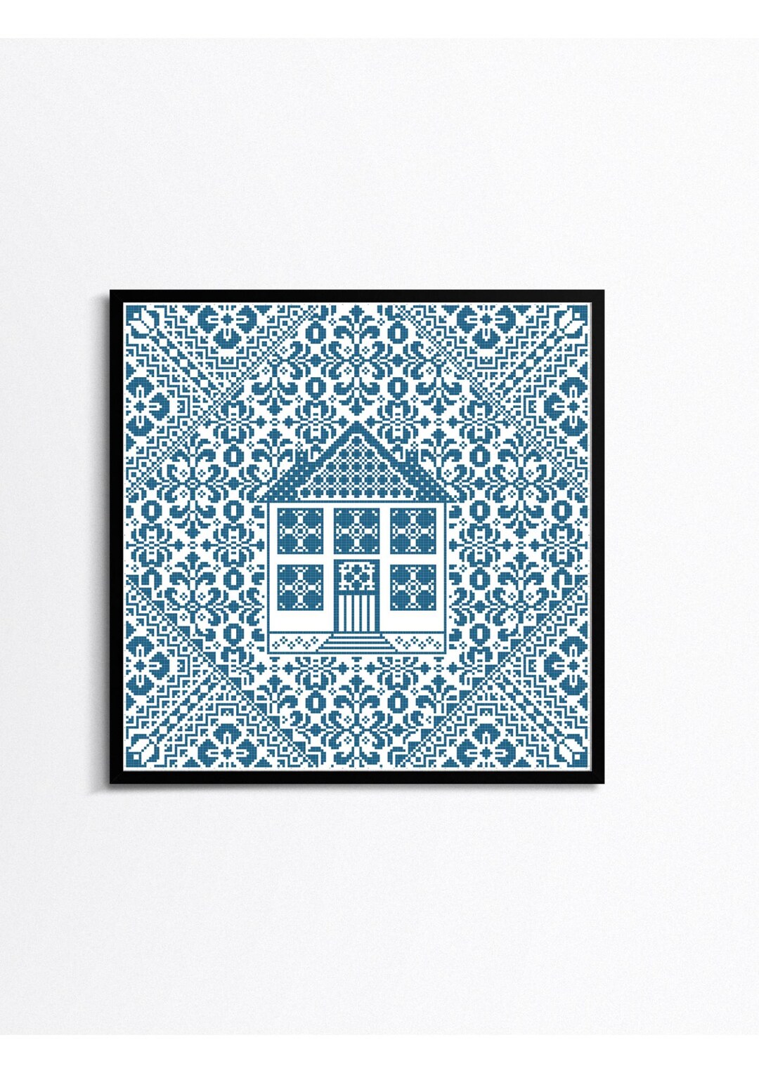 Monochromatic Sampler Cross Stitch Pattern PDF, Modern Counted Cross ...