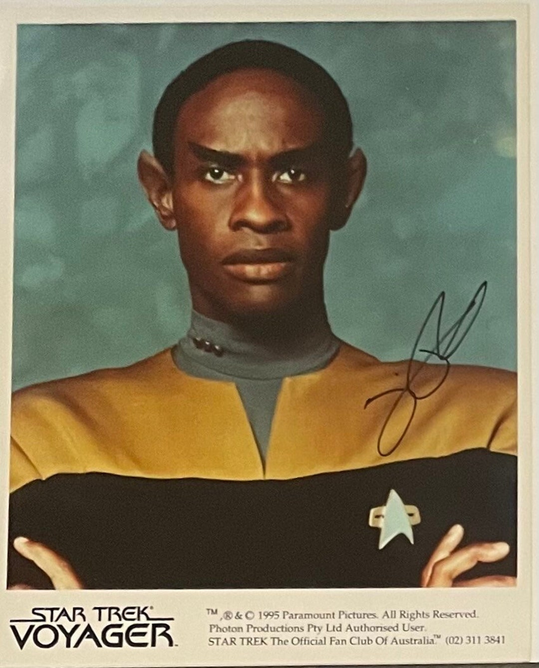 Tim Russ Tuvok 8x10 Signed Photo From Star Trek Voyager Etsy