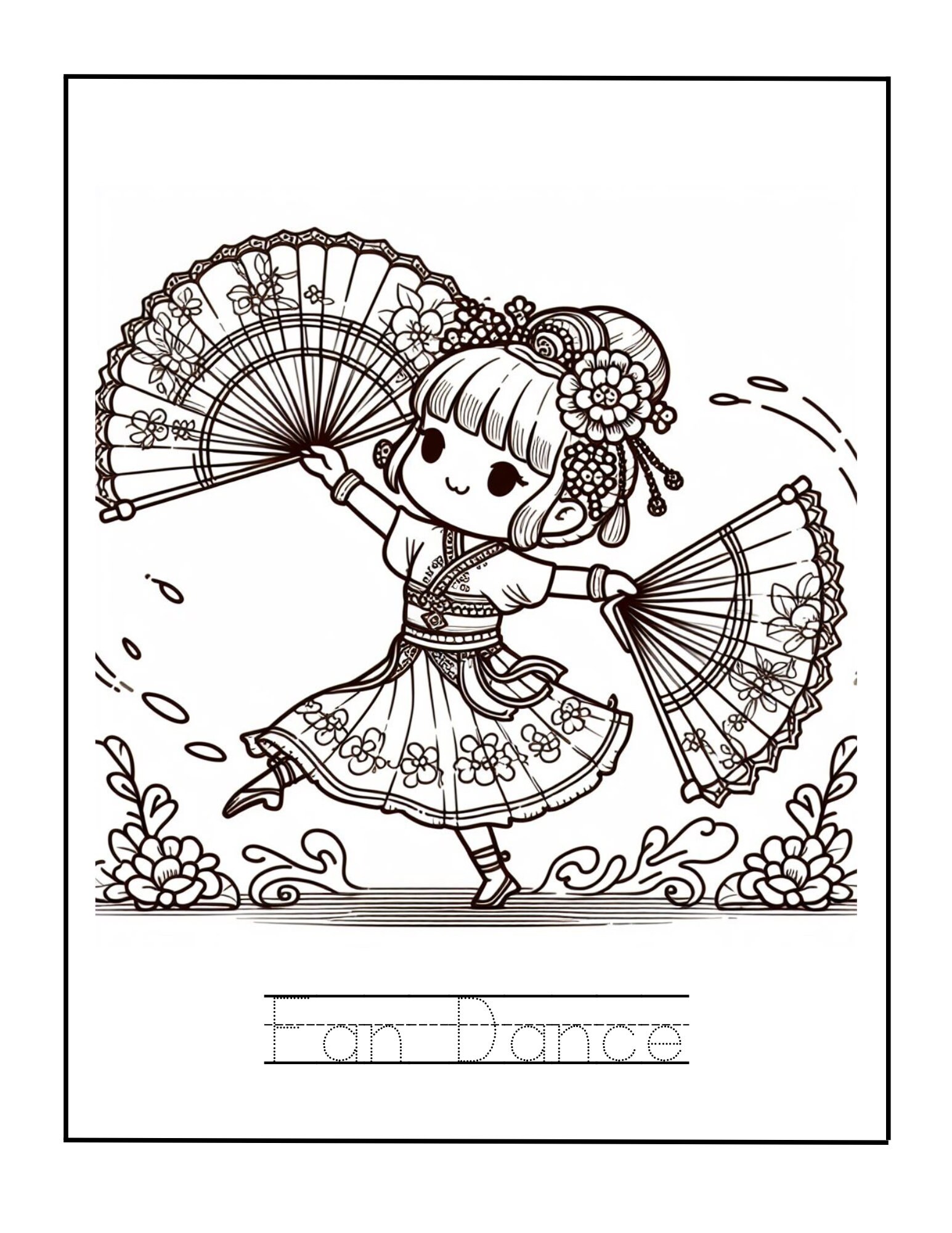 Chinese New Year Coloring and Vocab Tracing - Etsy