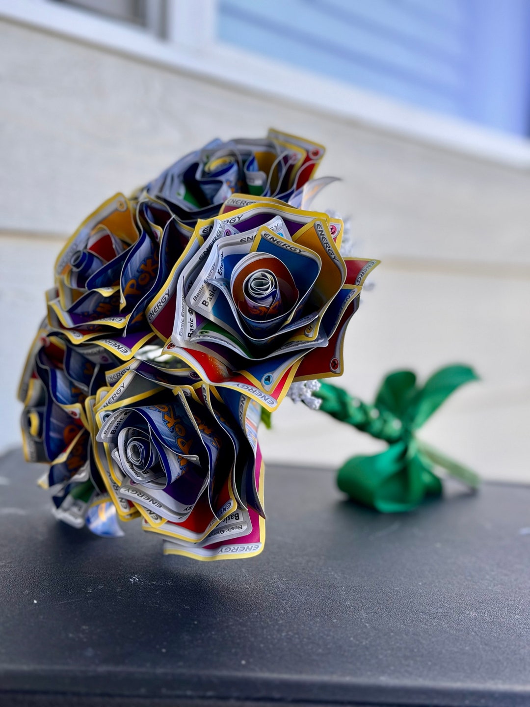 Pokémon Roses Made From Pokemon Cards Handmade and Unique Gift for ...