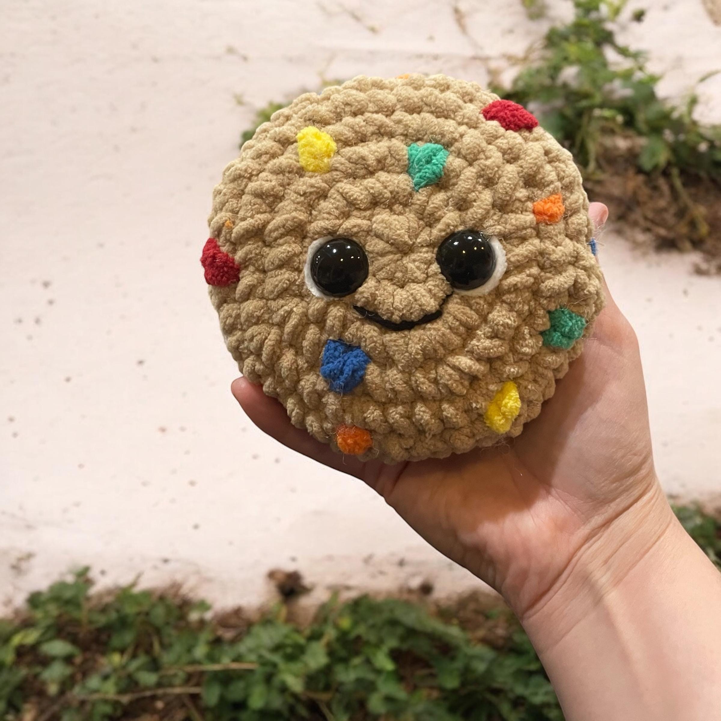Jumbo Crocheted Rainbow Chip Cookie! Available in 2 Sizes - Etsy