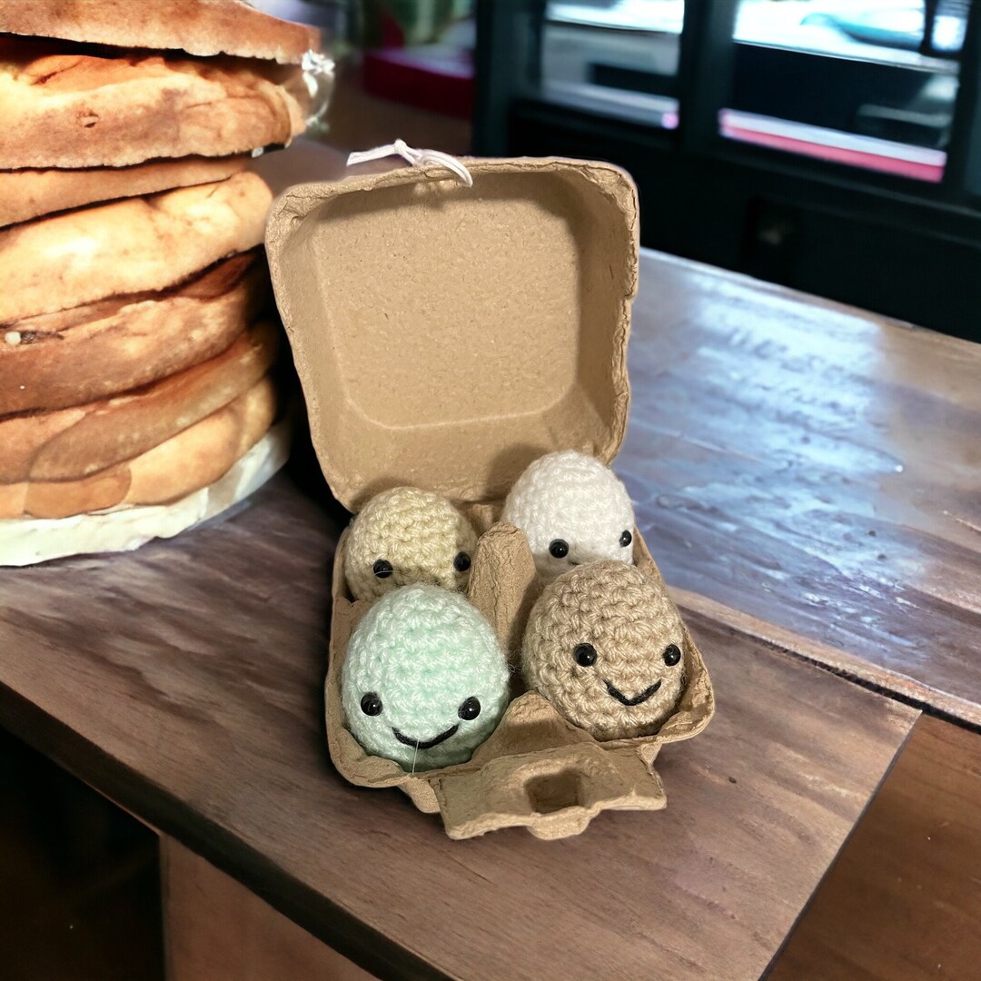 Adorable Crocheted Eggs (4-count in Carton) - Etsy
