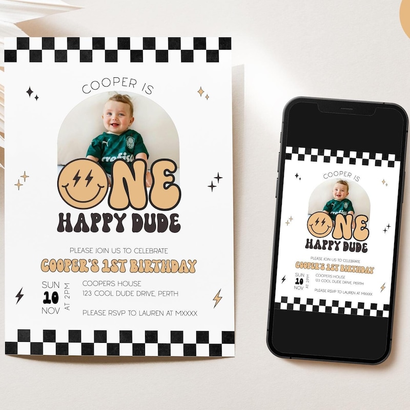 One Happy Birthday Digital - Etsy