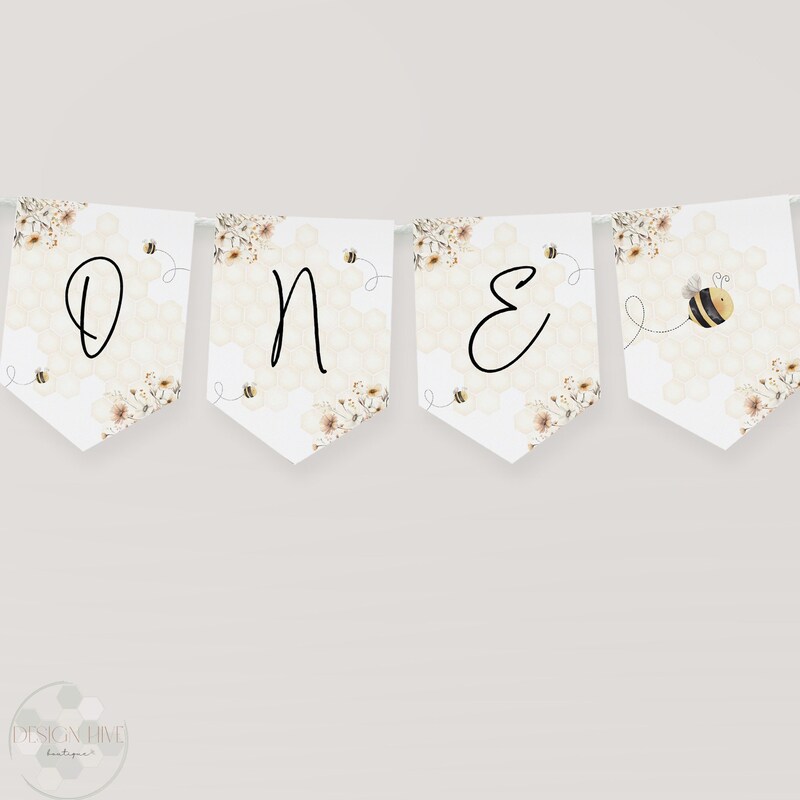 First Bee Day Banner - Etsy
