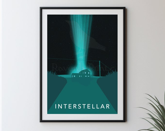 Interstellar Minimalist Movie Poster Fan Art A3/A4/A5 - Etsy UK