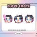 CLOVE EMOTES | Twitch | Discord | Youtube | Streaming | Cute Kawaii ...