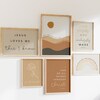 Christian Playroom Gallery Wall, Minimal Home Decor, Scripture Print ...