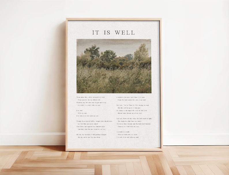 Hymn Set of 3, Christian Wall Art, Landscape Painting, Amazing Grace ...