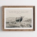 Christian Wall Art, Psalms 50 10 KJV, Highland Cow, Farmhouse Decor ...