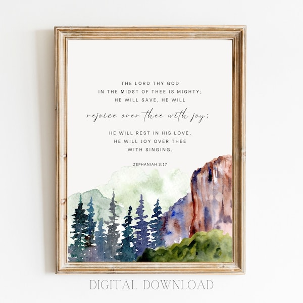 Zephaniah 3 17 - Etsy