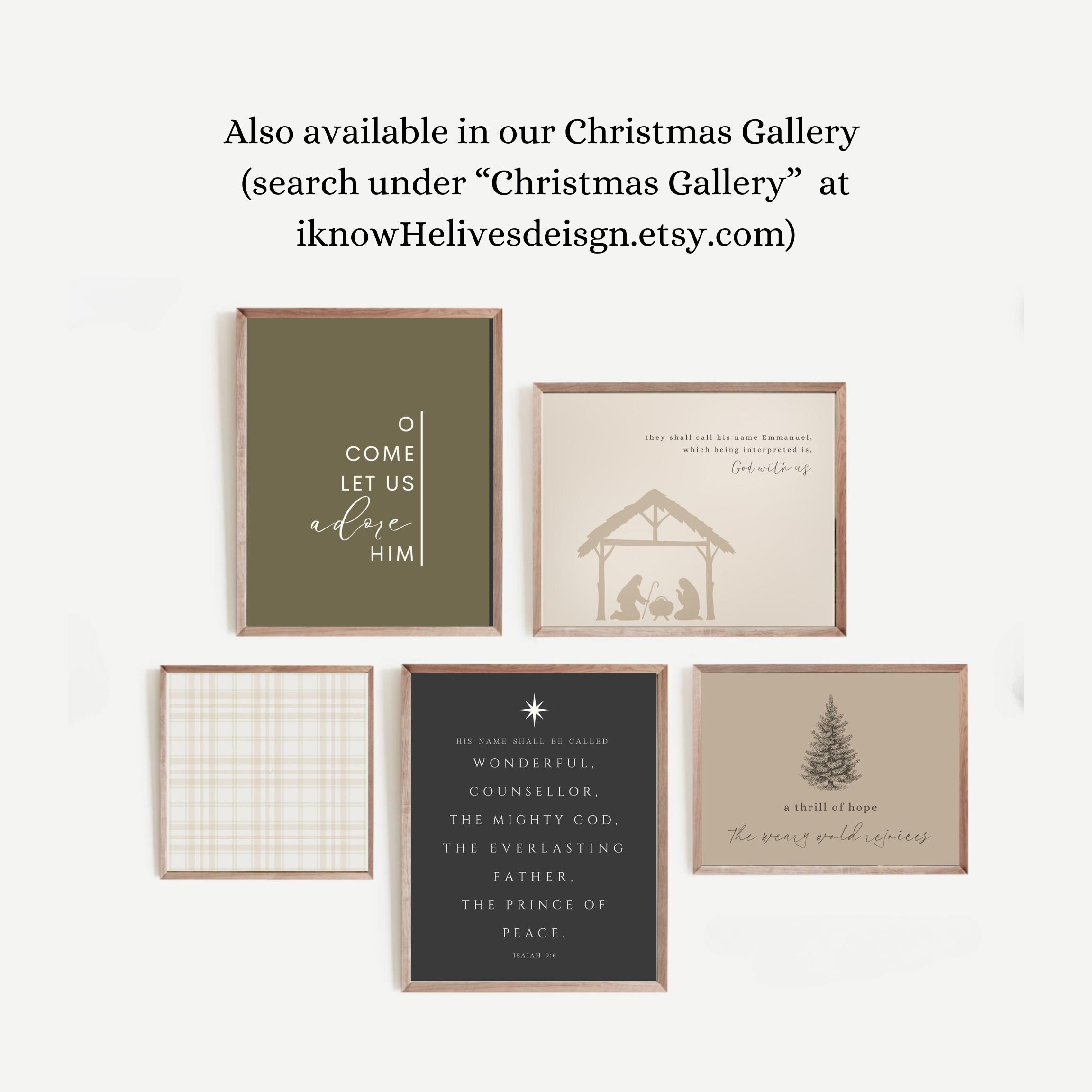 Christmas Prince of Peace Print Isaiah 9:6 Jesus Wall Art Scripture ...