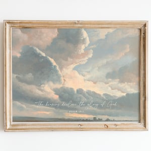 Christian Gallery Wall, Vintage Home Decor, Scripture Print, Landscape ...