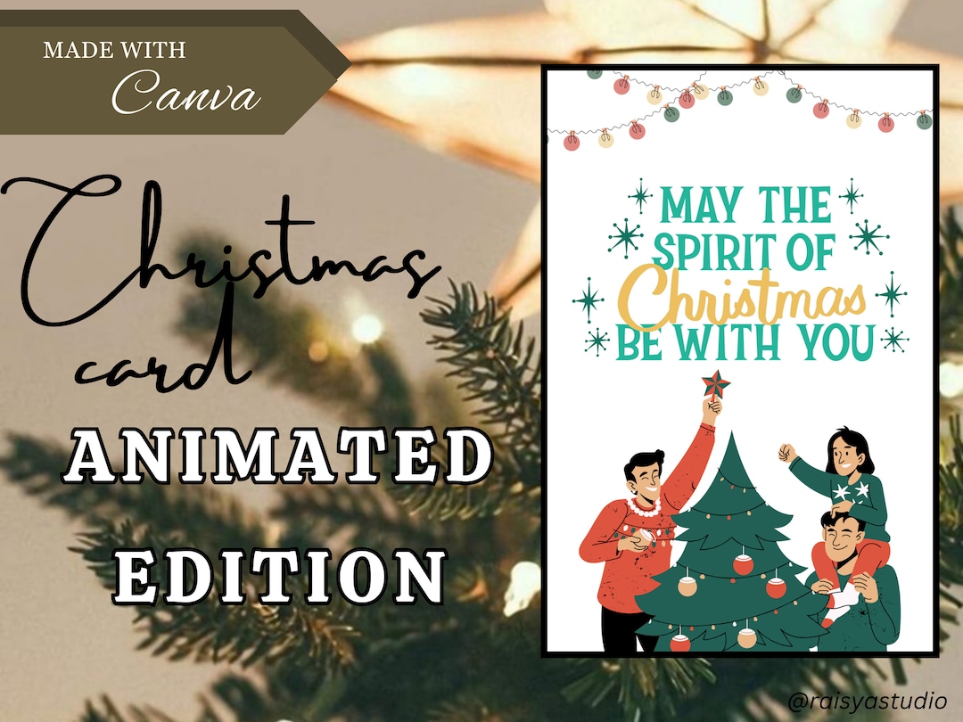 5 Christmas Card Animated Edition, Christmas Wishes: Spread Festive Joy ...