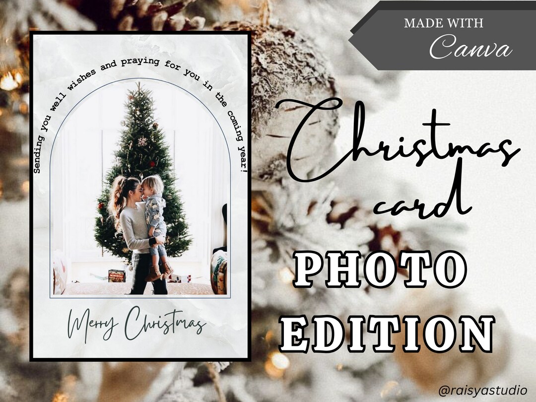 5 Christmas Cards Set Picture Edition, Christmas Wishes, Christmas ...