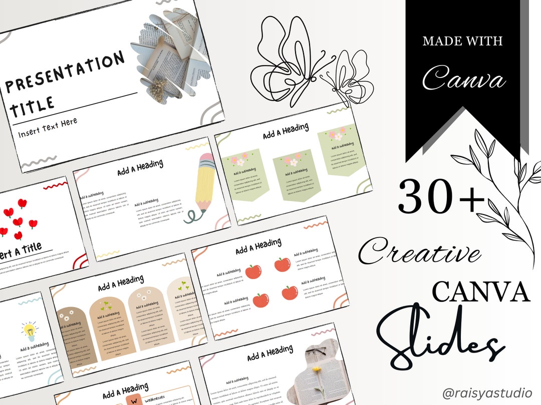 Creative CANVA Slides: Simple & Chic Templates, Elegant Design ...