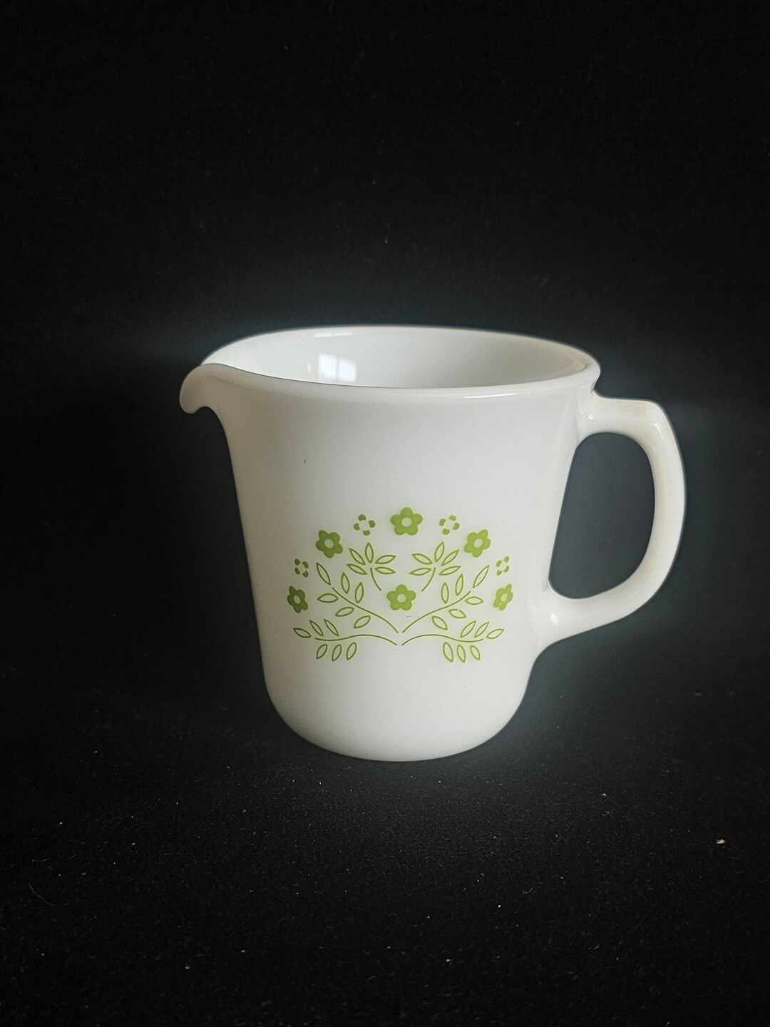 Vintage Corning Pryex Milk-glass Honeydew & Green Summer Impressions ...