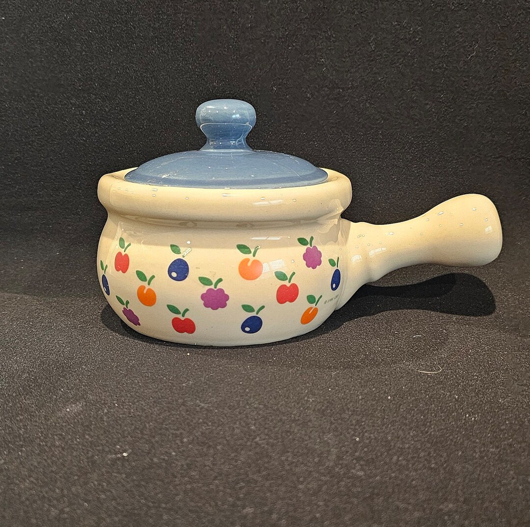 Vintage New Avenues Orchard Ceramic Soup Crock - Etsy
