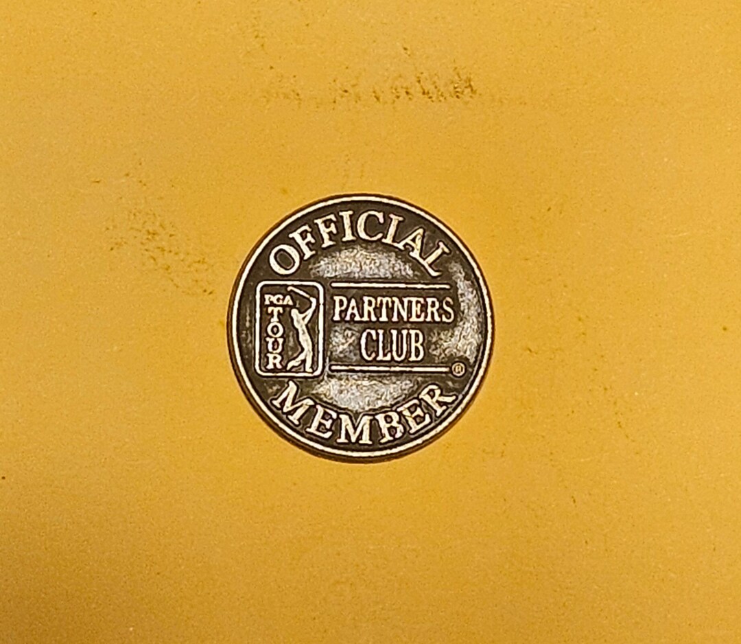 Vintage PGA Partners Club Official Memeber Bronze Ball Mark Token - Etsy