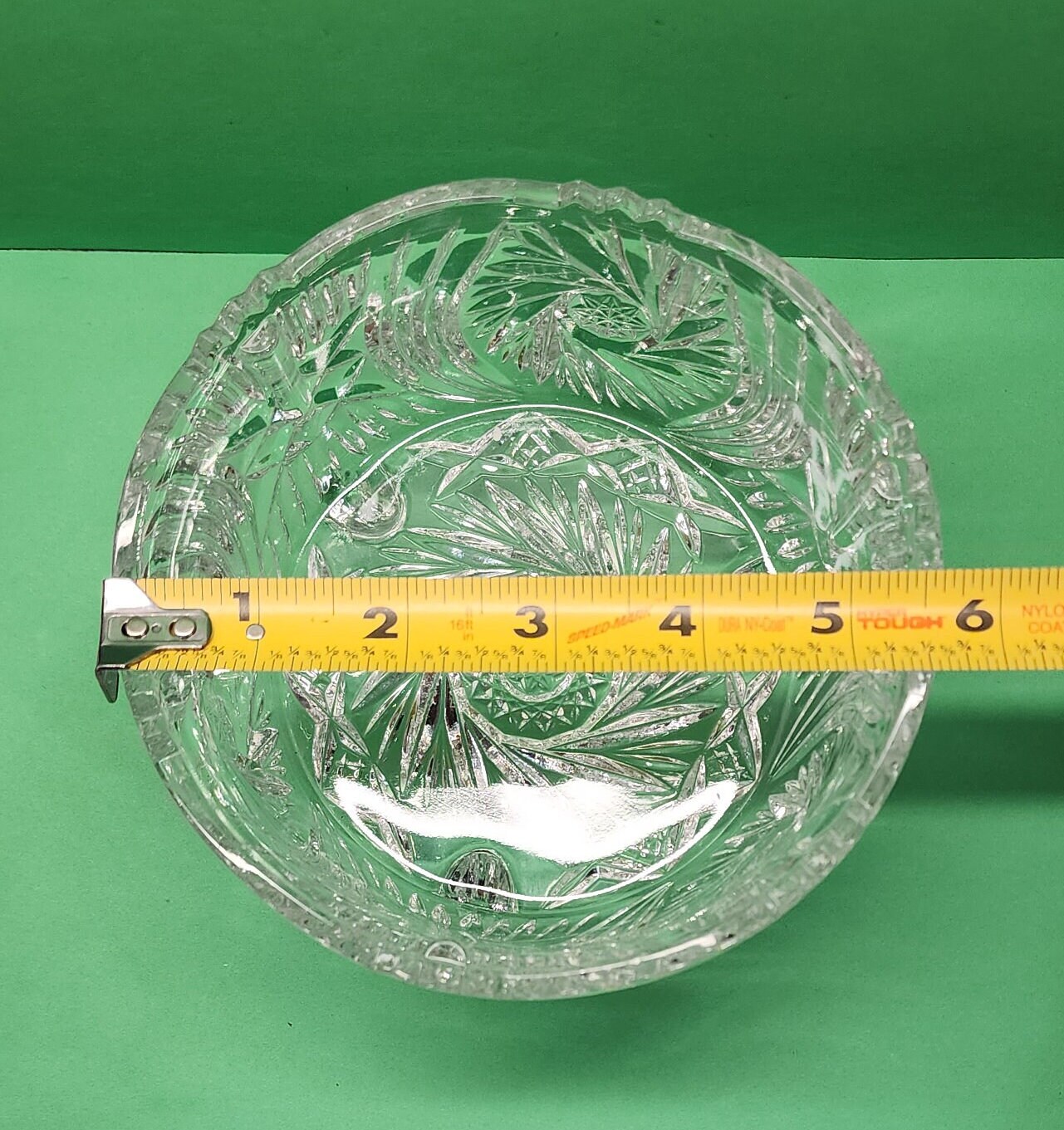 Footed and Etched Crystal Candy Dish - Etsy