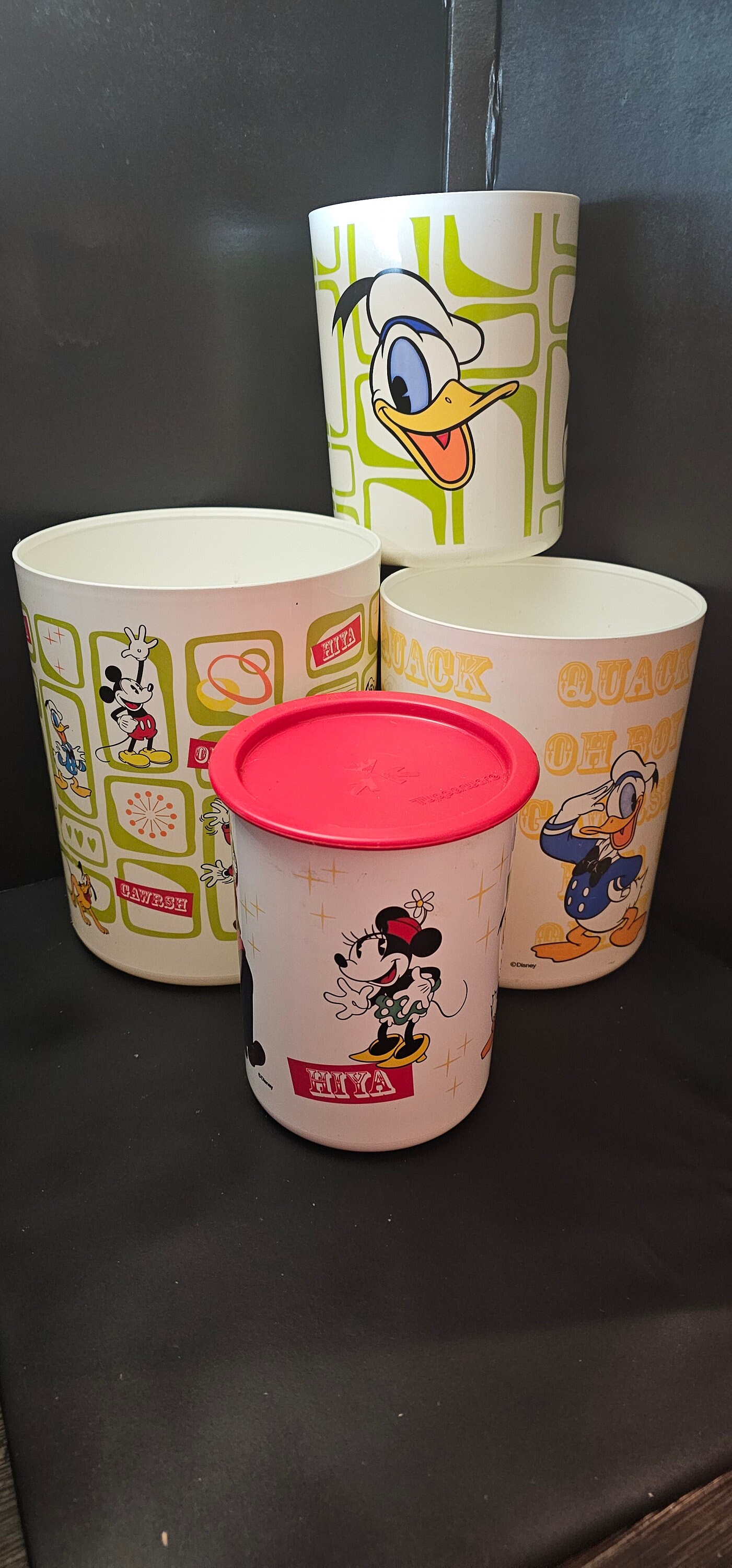 Disney Character Tupperware Tubs Set - Etsy