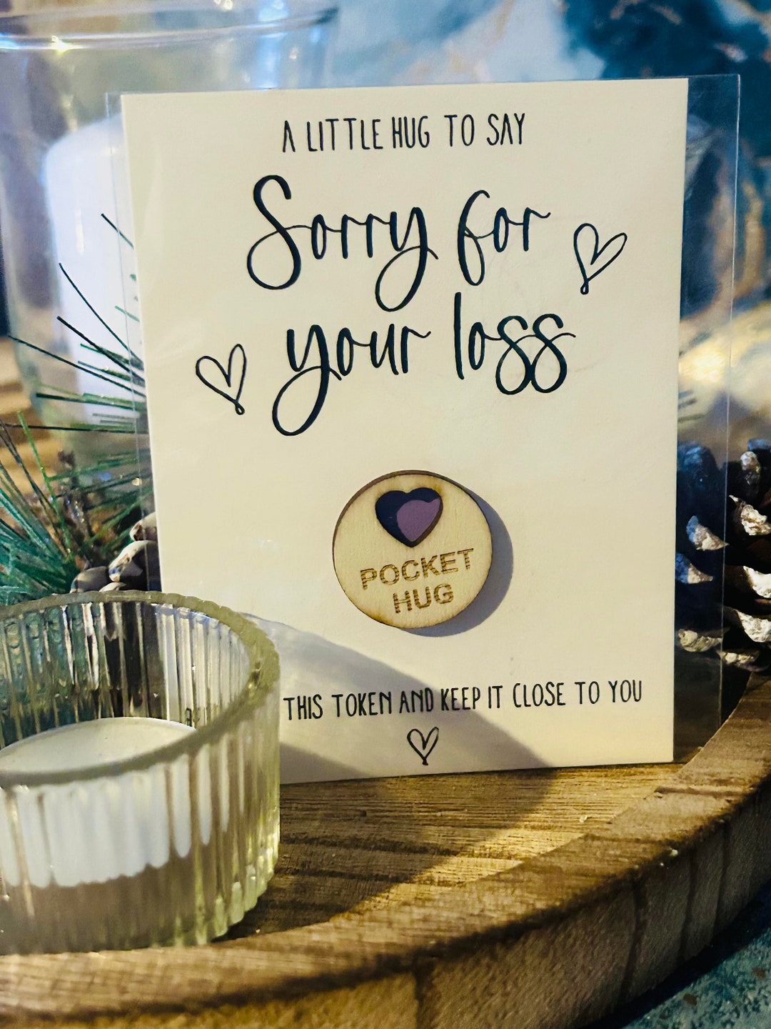 Sorry for Your Loss Pocket Hug Token Loss Thinking of You Hug Gift Idea ...