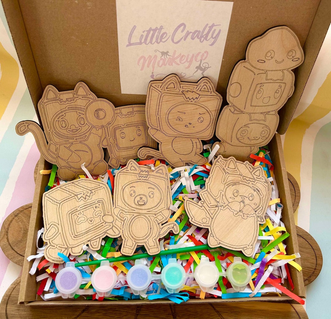 Paint Your Own Lanky Box Activity Kit - Arts and Crafts - Craft Kit ...